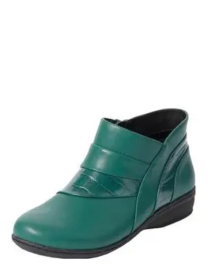 COMFORTVIEW Jolene Ankle Booties - Emerald