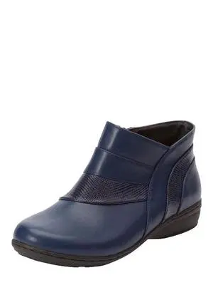 COMFORTVIEW Jolene Ankle Booties - Navy