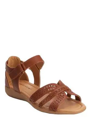 COMFORTVIEW The Christiana Sandal Cognac