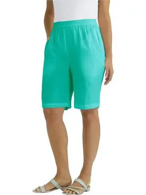 JESSICA LONDON Gauze Short Aqua Sea