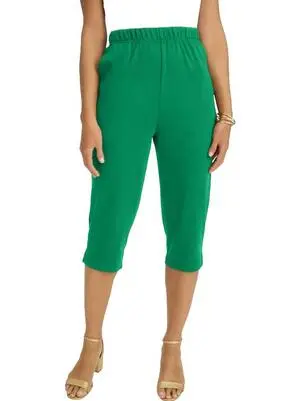 JESSICA LONDON Soft Ease Capri Kelly Green