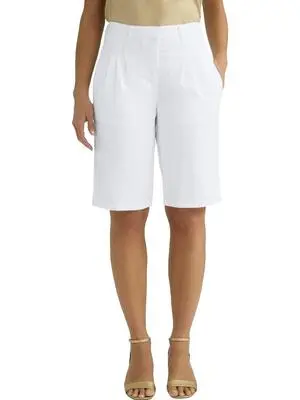 JESSICA LONDON Stretch Chino Short - White