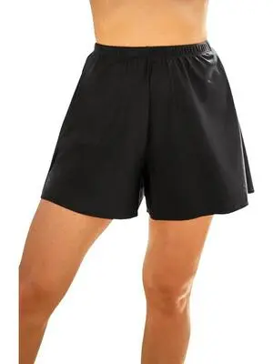 SWIM 365 Loose Fit Swim Short With Tummy Control - Black