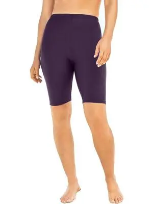 SWIM 365 High-waist Swim Bike Shorts - Blackberry