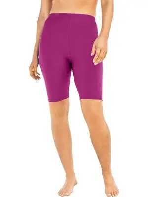 SWIM 365 High-Waist Full-Coverage Swim Bike Short Fuchsia