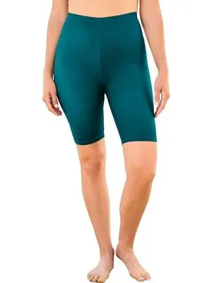 SWIM 365 High-Waist Full-Coverage Swim Bike Short Mediterranean