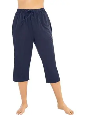 SWIM 365 Taslon® Cover Up Capri Pant - Navy
