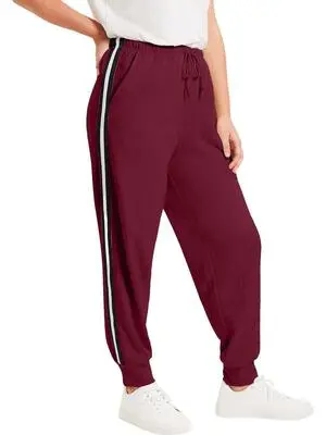 JUNE + VIE French Terry Jogger Merlot