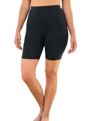 SWIM 365 High-waist Swim Bike Short - Black