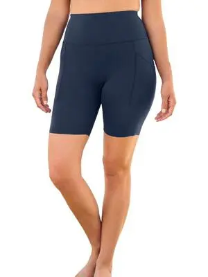SWIM 365 High-waist No-slip Swim Bike Shorts - Navy