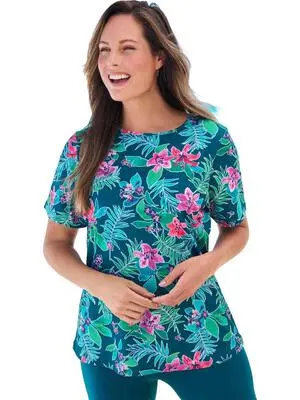 SWIM 365 Relaxed Fit Swim Tee Mediterranean Floral