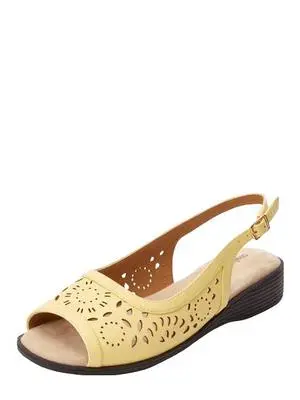 COMFORTVIEW The Mary Slingbacks Yellow