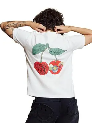 SAMII RYAN Smiley Freshly Picked Boxy T-shirt - White