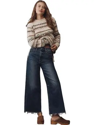 PISTOLA Lana High-rise Crop Wide-leg Jeans - Broadway