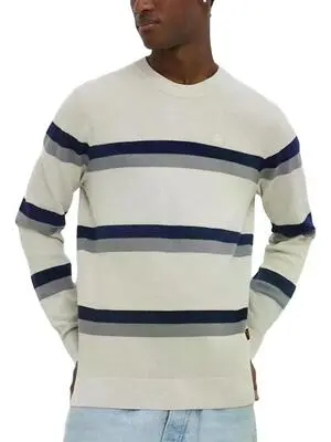 G-star Raw Striped Crew-neck Sweater - Neutrals
