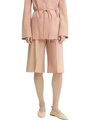 AERON Tailored Wide-leg Shorts - Pink