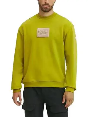 Columbia Logo-patch Crew-neck Sweatshirt - Yellow