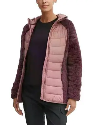 Columbia Quilted Fleece Jacket - Pink