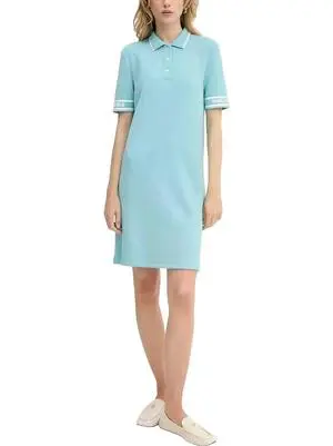 Karl Lagerfeld Logo-detail Polo Dress - Blue