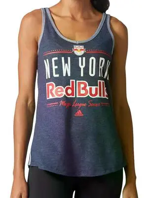 Adidas X New York Red Bulls V-neck Tank Top - Blue