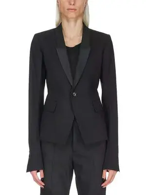 Rick Owens Single-button Tailored Blazer - Black