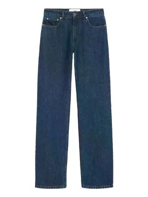 Ami Cotton Wide-leg Jeans - Blue