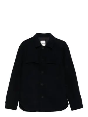 Sandro Wool Flap-pocket Overshirt - Blue