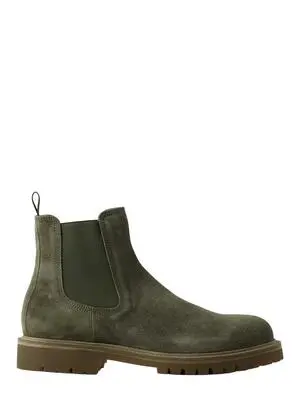 Officine Creative Boss 004 Suede Chelsea Boots - Green