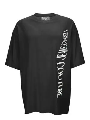 Versace Logo-plaque Short-sleeves T-shirt - Black
