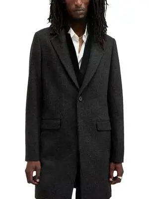 ALLSAINTS Wixx Single-breasted Wool Coat - Black