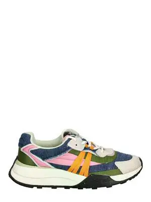Desigual Panelled Lace-up Sneakers - Blue