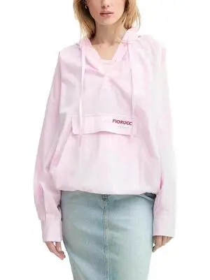 Fiorucci Gingham Hooded Top - Pink
