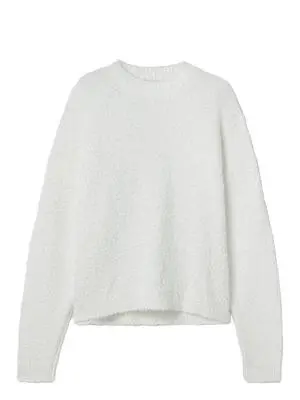 Tibi Serviette Cotton-blend Bouclé Sweater - White