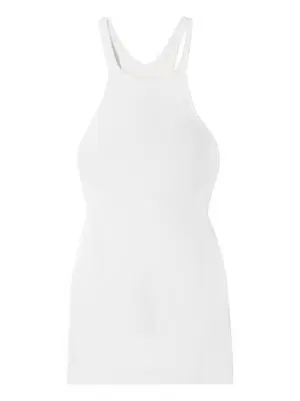 Rick Owens Cotton-jersey Racerback Tank - White