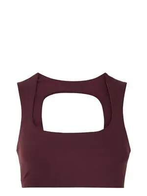 Nike Zenvy Cutout Dri-fit Infinasoft Sports Bra - Burgundy