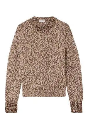 Moncler Archivio Dna Appliquéd Wool Sweater - Brown