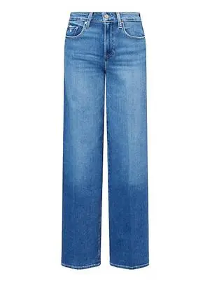 Paige Tatum Wide-leg Stretch-denim Blend Jeans - Bookshelf