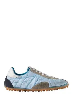 MAISON MARGIELA Sprinter Leather And Suede Sneakers - Blue