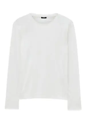 JOSEPH Cotton-silk Jersey T-shirt - Off White