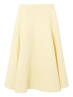 Jacquemus Triangle Paneled Crepe Midi Skirt - Yellow