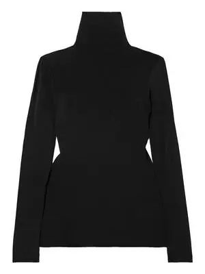 Ulla Johnson Aurelia Stretch-jersey Turtleneck Top - Black