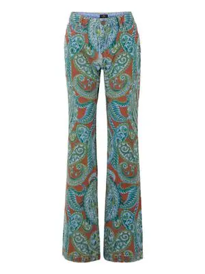 Etro Paisley-print Flared Jeans - Multi