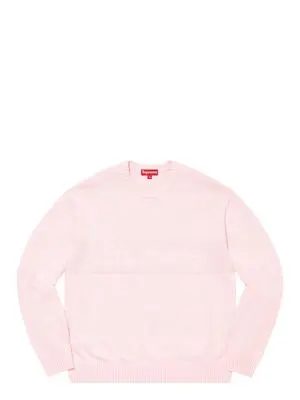 Supreme Tonal Paneled Sweater - Pink