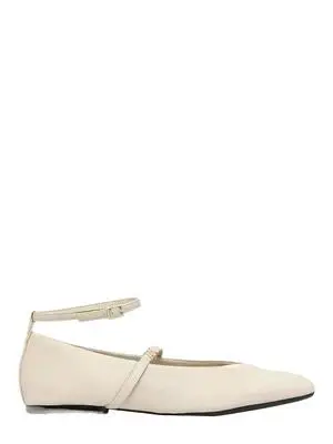 Armani Exchange Pointed-toe Ballerina Flats - Neutrals