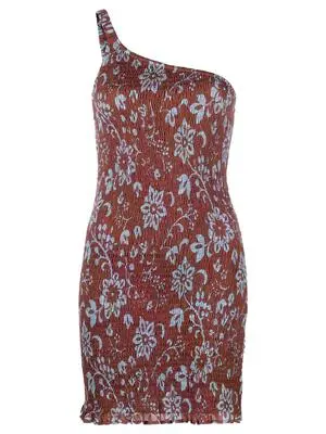 Faithfull The Brand Oceania Print Mini Dress - Brown
