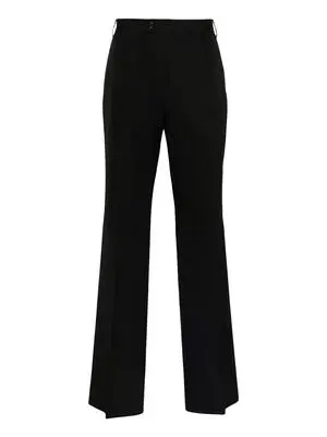 Off-White Straight-leg Wool Trousers - Black