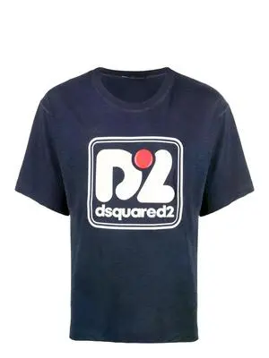 Dsquared2 Logo-print T-shirt Blue