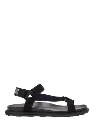 Moschino Strappy Leather Sandals - Black