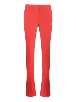 Off-White Split-hem Trousers - Red