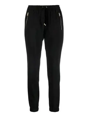 Lorena Antoniazzi Virgin Wool-blend Track Pants - Black